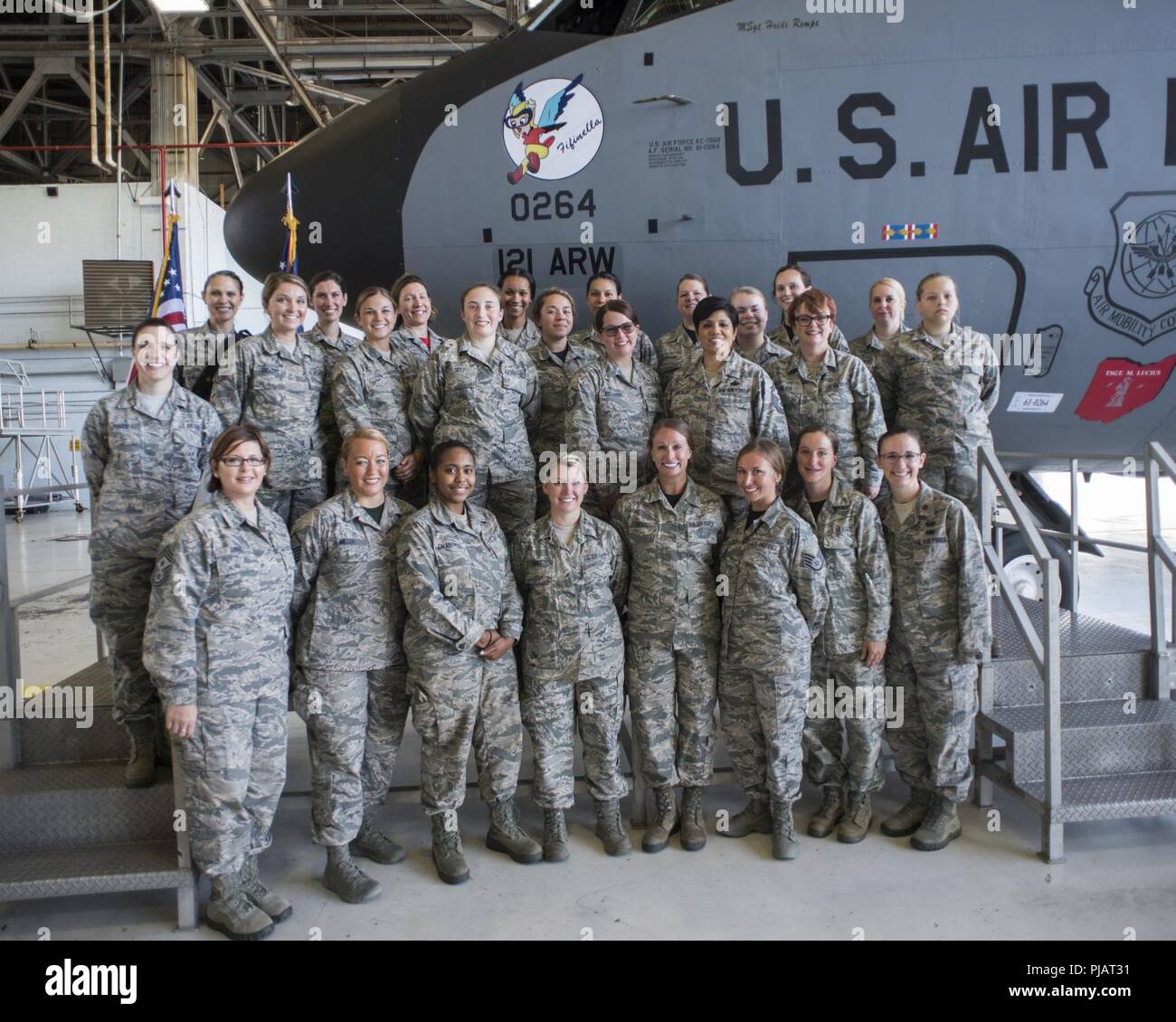 The 121st Air Refueling Wing, Ohio dedicates one of its KC-135 ...