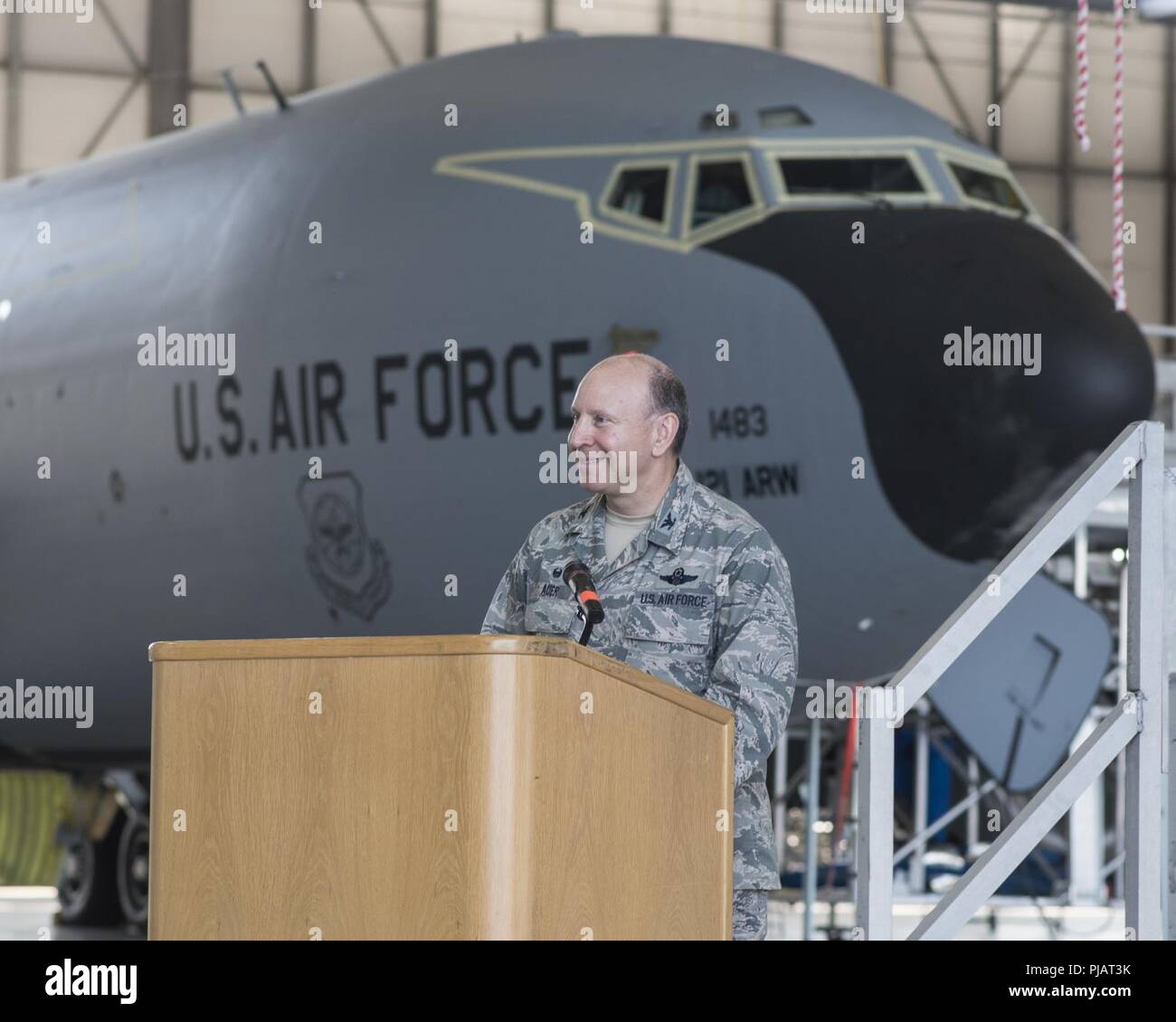 The 121st Air Refueling Wing, Ohio dedicates one of its KC-135 ...