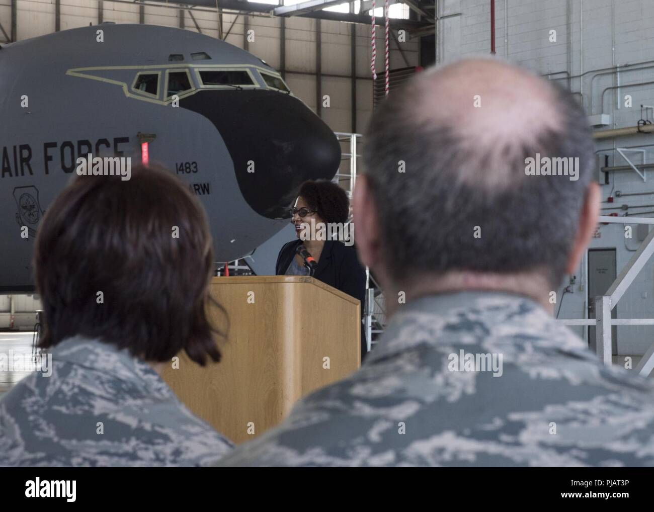 The 121st Air Refueling Wing, Ohio dedicates one of its KC-135 ...