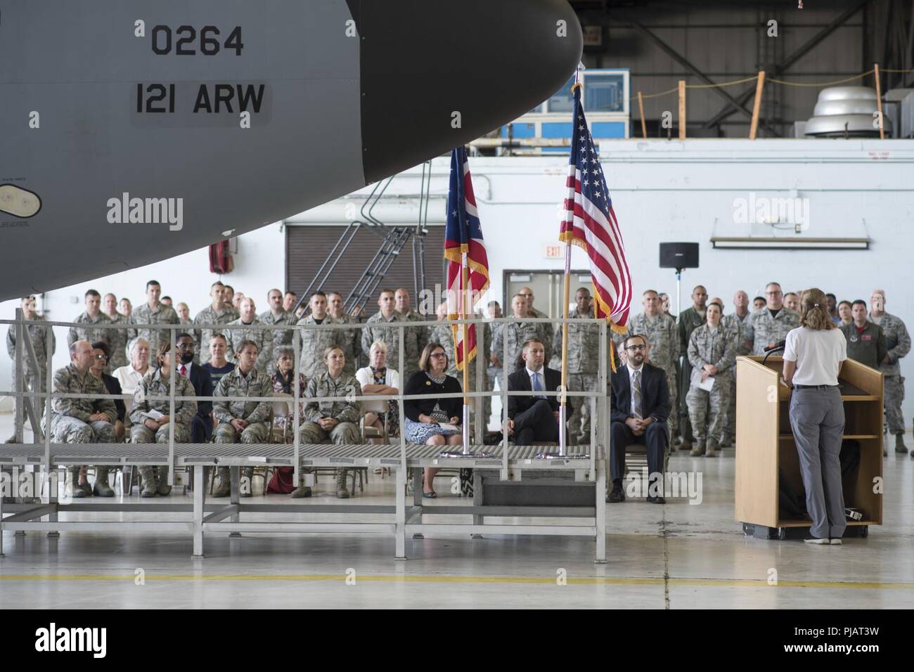 The 121st Air Refueling Wing, Ohio dedicates one of its KC-135 ...