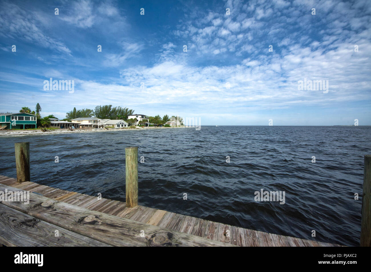 A view of the shoreline from theThe Rod and Reel Pier, a popular ...