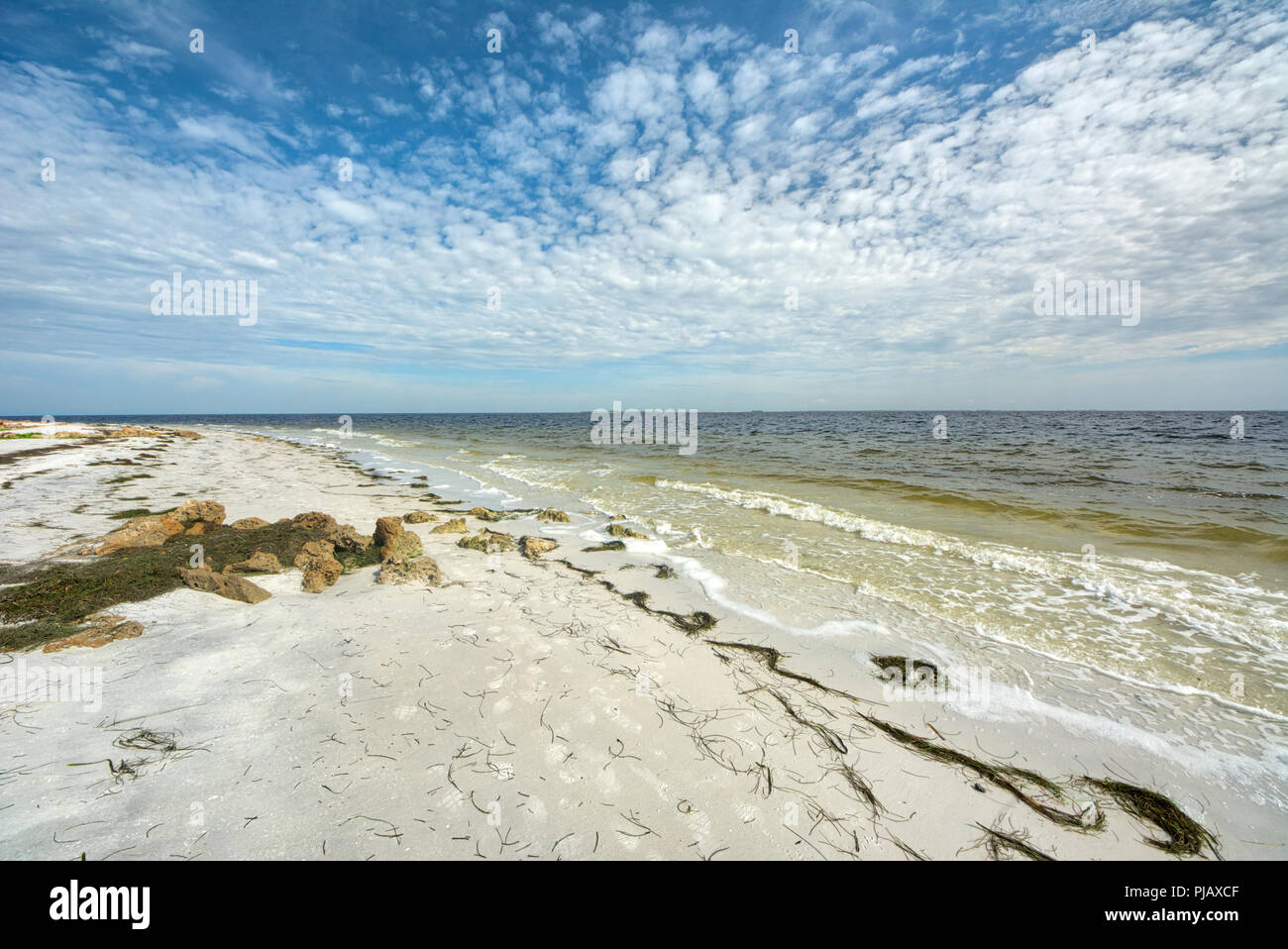 Vast expanses of sandy beach at Bean Point, the northernmost tip of ...