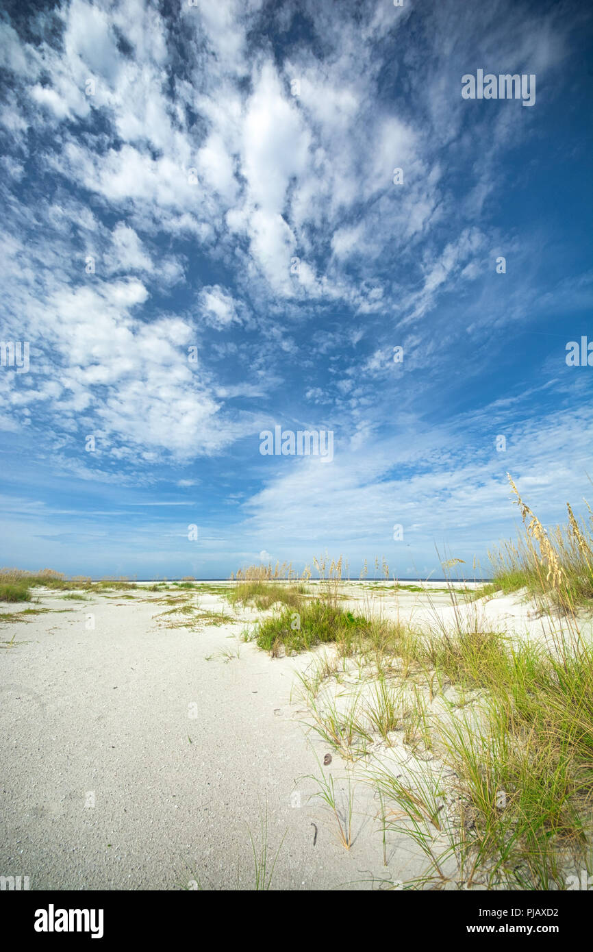 Vast expanses of sandy beach at Bean Point, the northernmost tip of ...