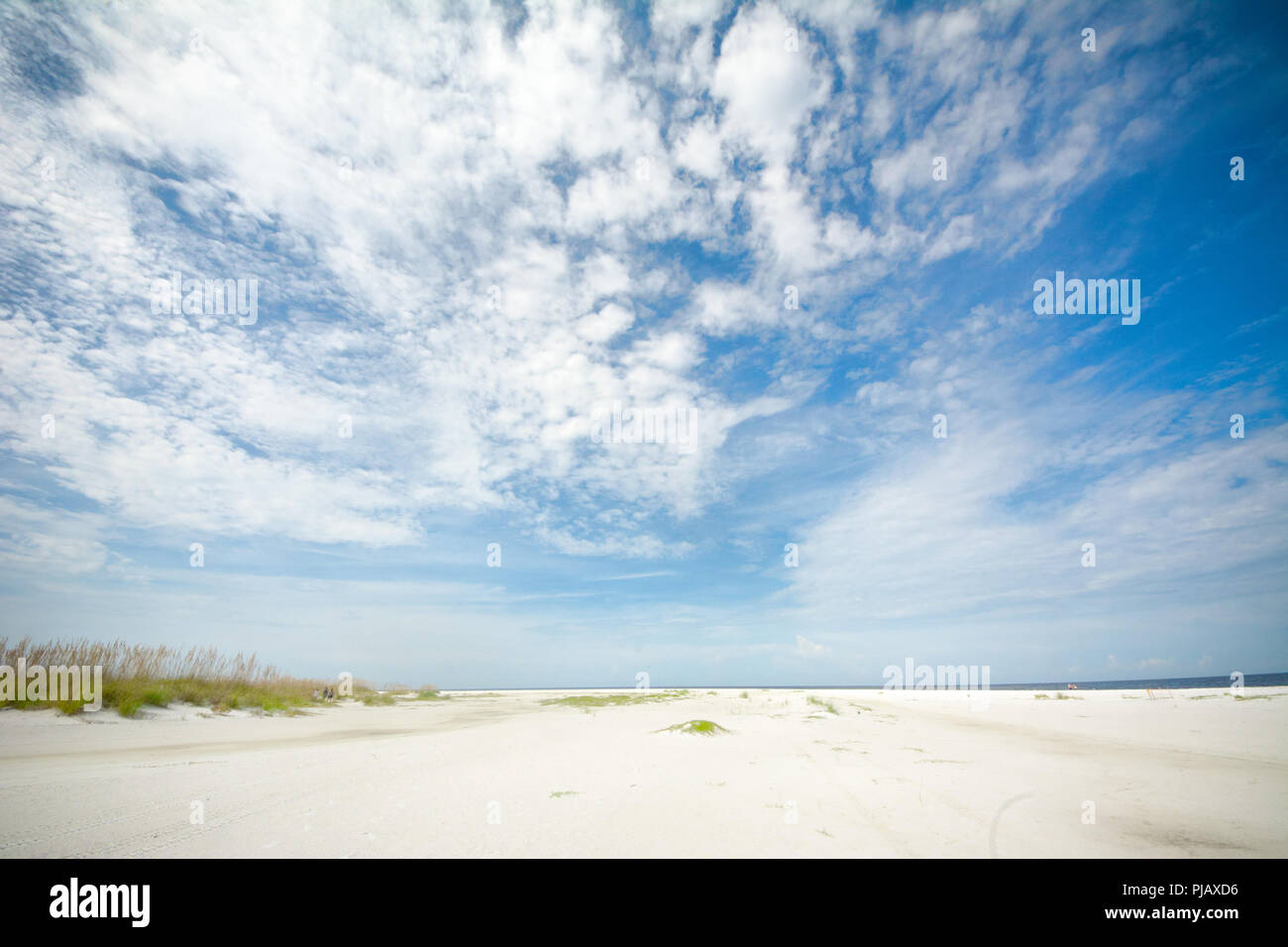 Vast expanses of sandy beach at Bean Point, the northernmost tip of ...