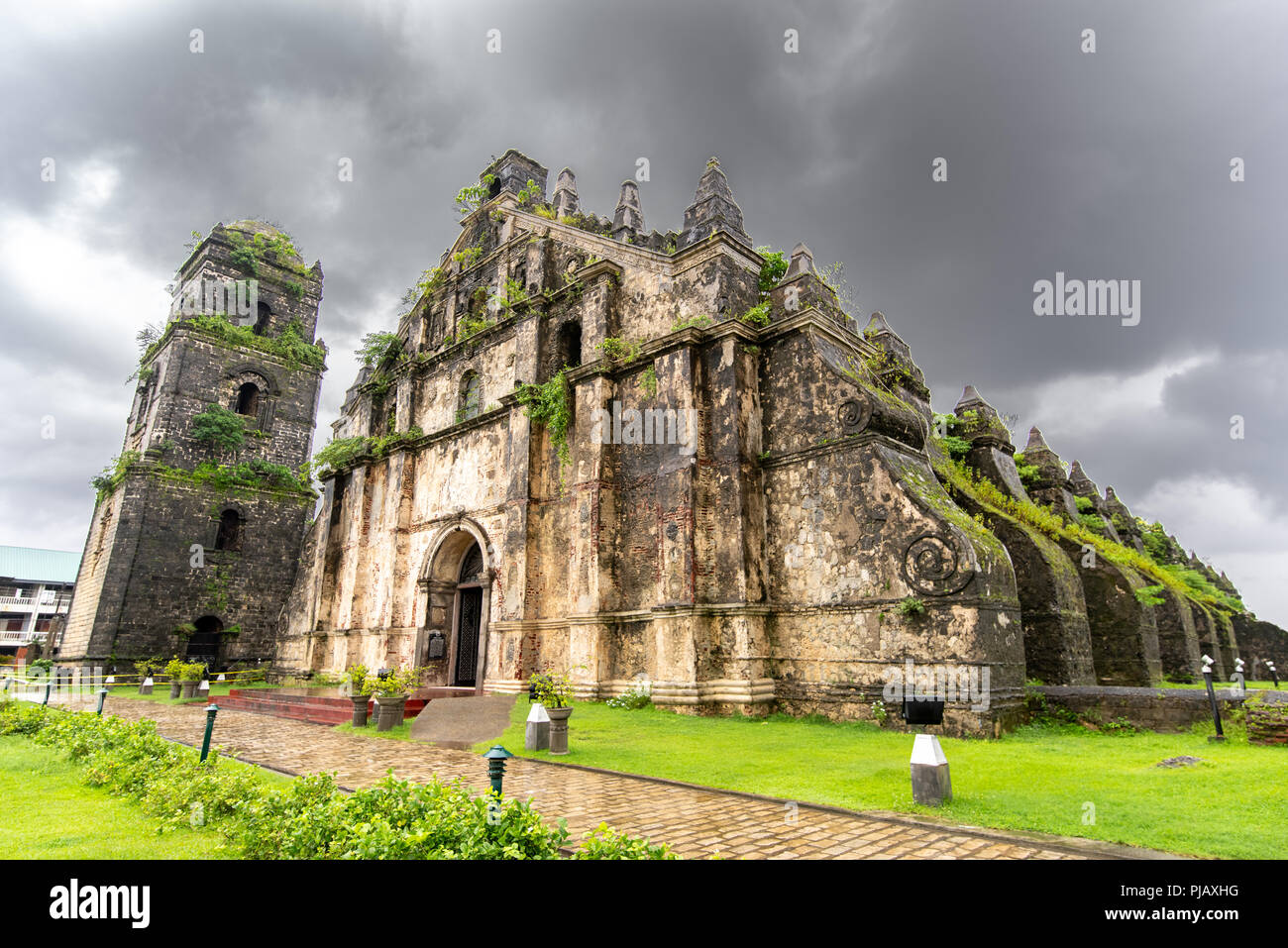 UNESCO World Heritage Site San Agustin Church of Paoay , Ilocos Norte, Philippines Stock Photo ...