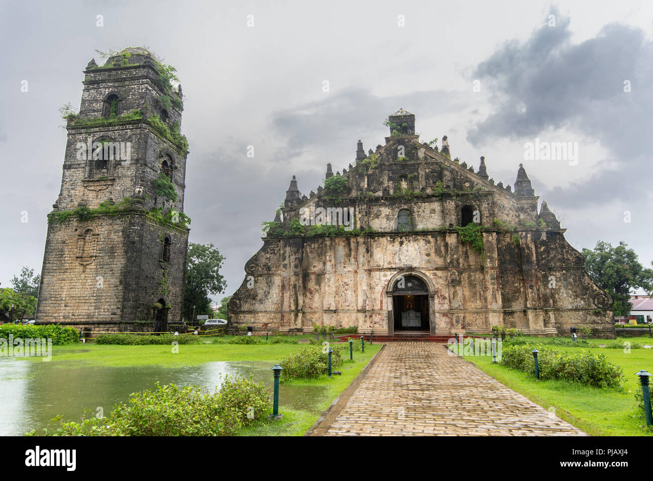 UNESCO World Heritage Site San Agustin Church of Paoay , Ilocos Norte, Philippines Stock Photo ...
