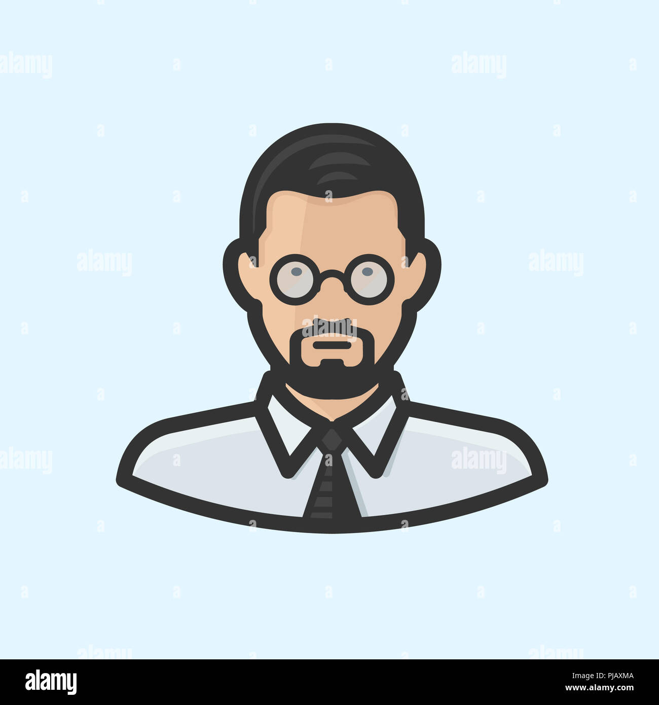 Man glasses icon male avatar hi-res stock photography and images - Alamy