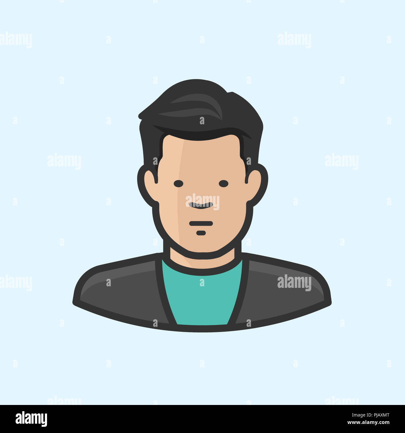 Asian man vector vectors hi-res stock photography and images - Alamy