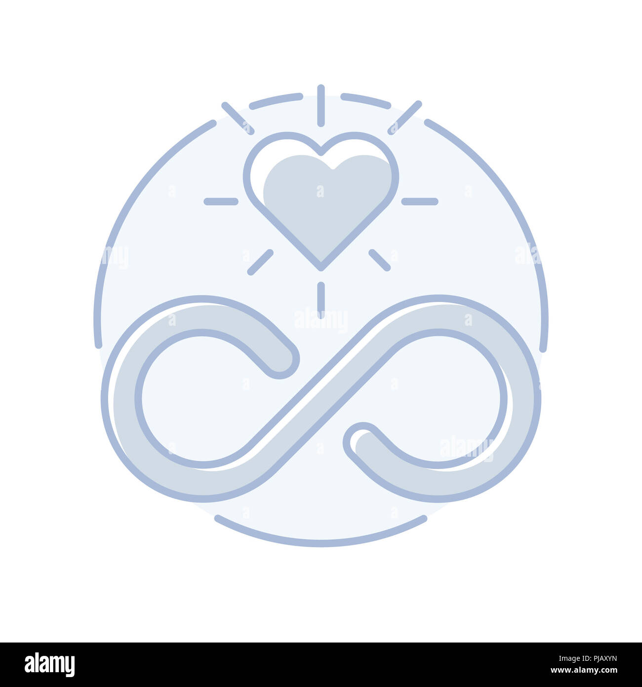 Heart and eternity symbol Stock Photo - Alamy