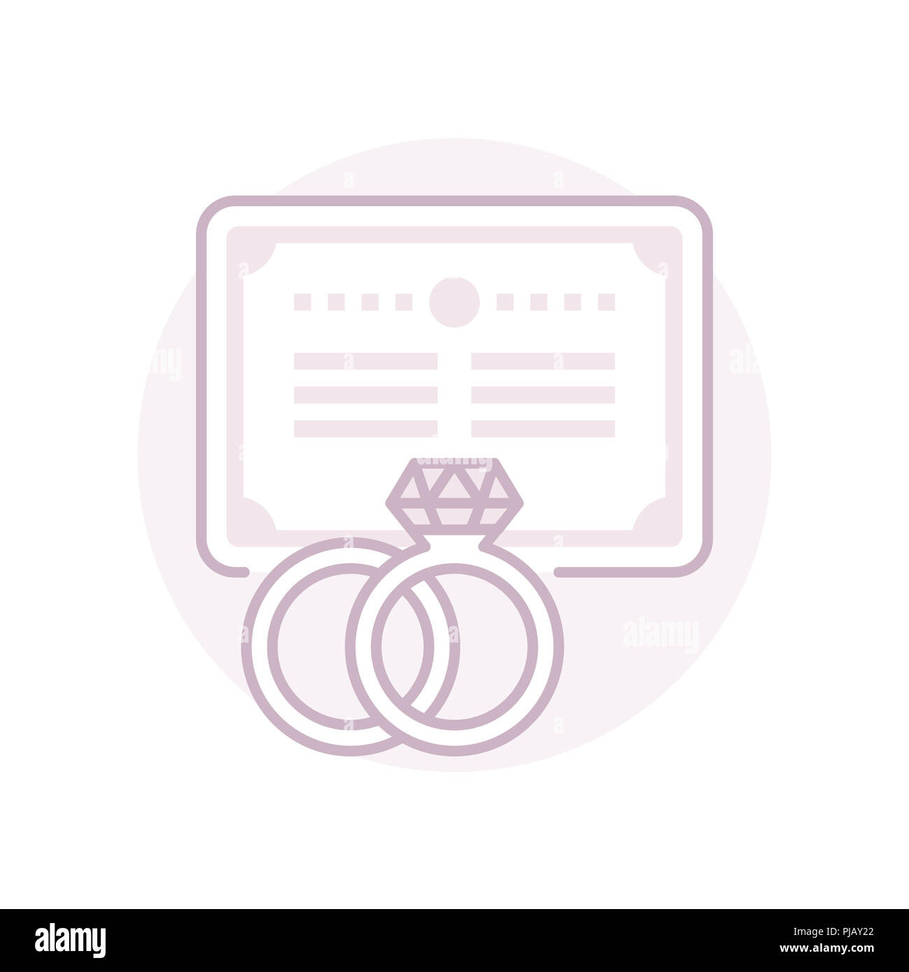 Marriage certificate Cut Out Stock Images & Pictures - Alamy