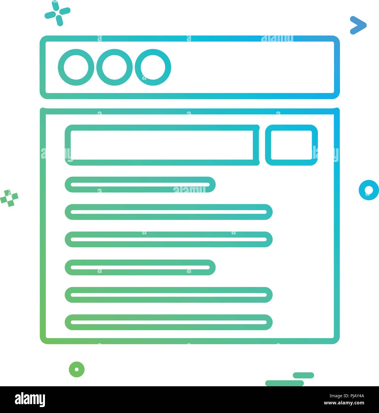 Web layouts icon design vector Stock Vector Image & Art - Alamy