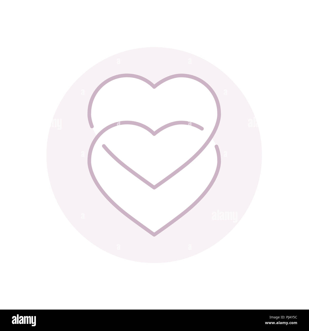 Interlocked hearts hi-res stock photography and images - Alamy
