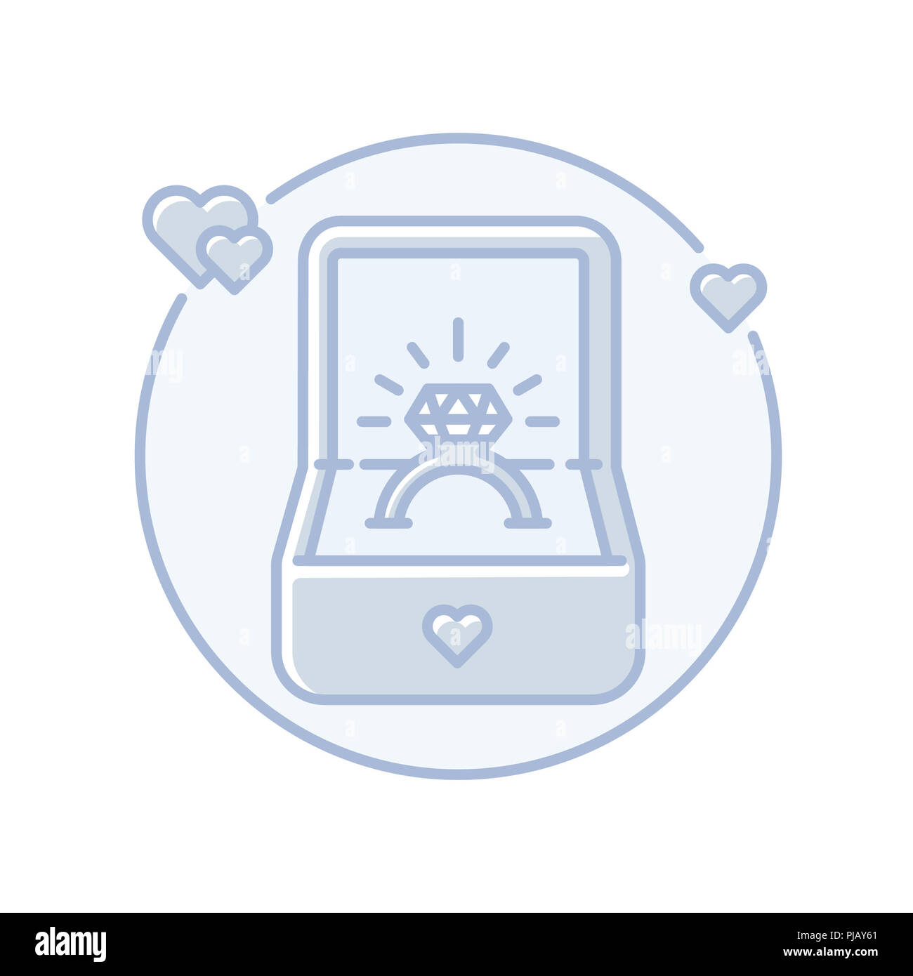 Ring in a box hi-res stock photography and images - Alamy
