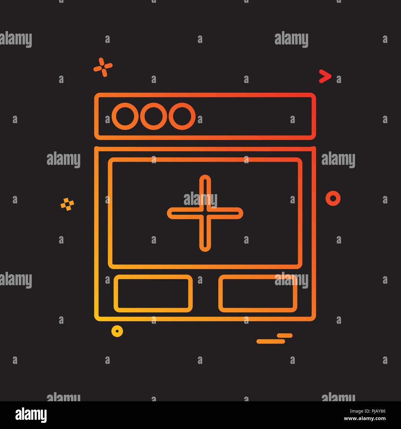 Web layouts icon design vector Stock Vector Image & Art - Alamy