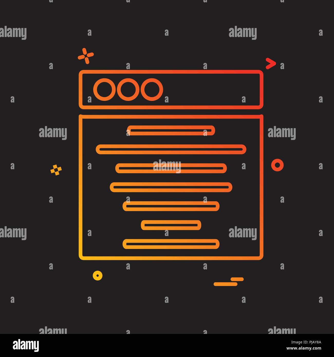 Web layouts icon design vector Stock Vector Image & Art - Alamy