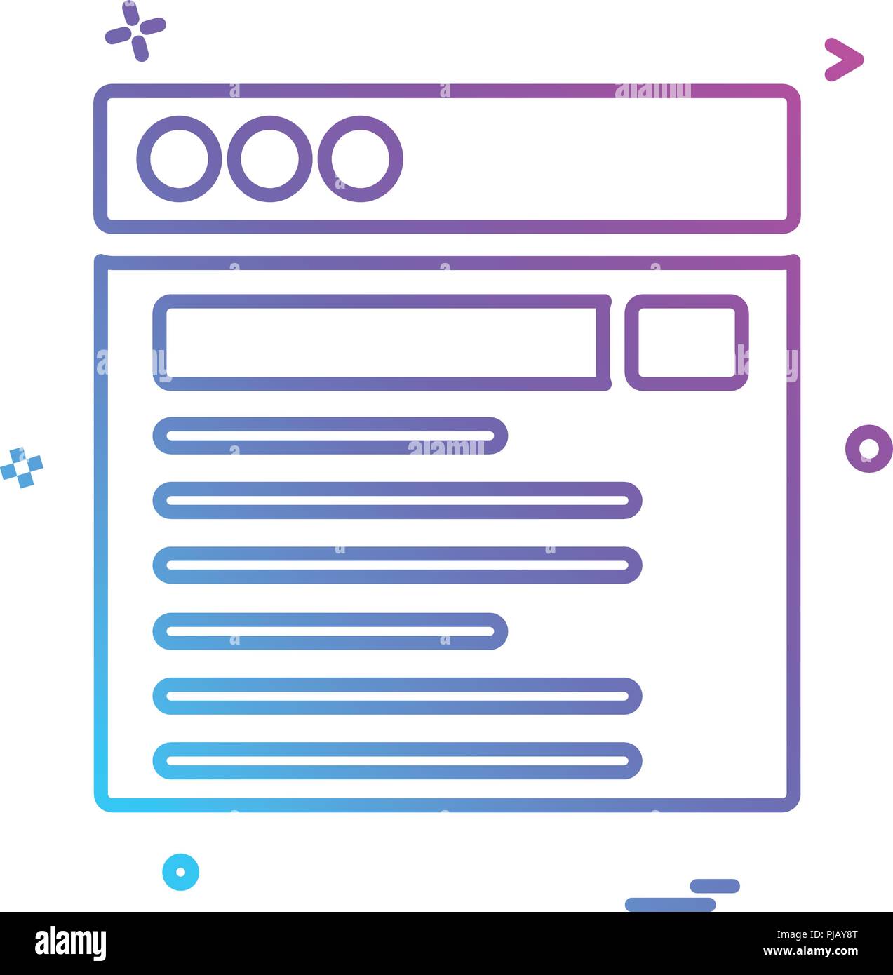 Web layouts icon design vector Stock Vector Image & Art - Alamy