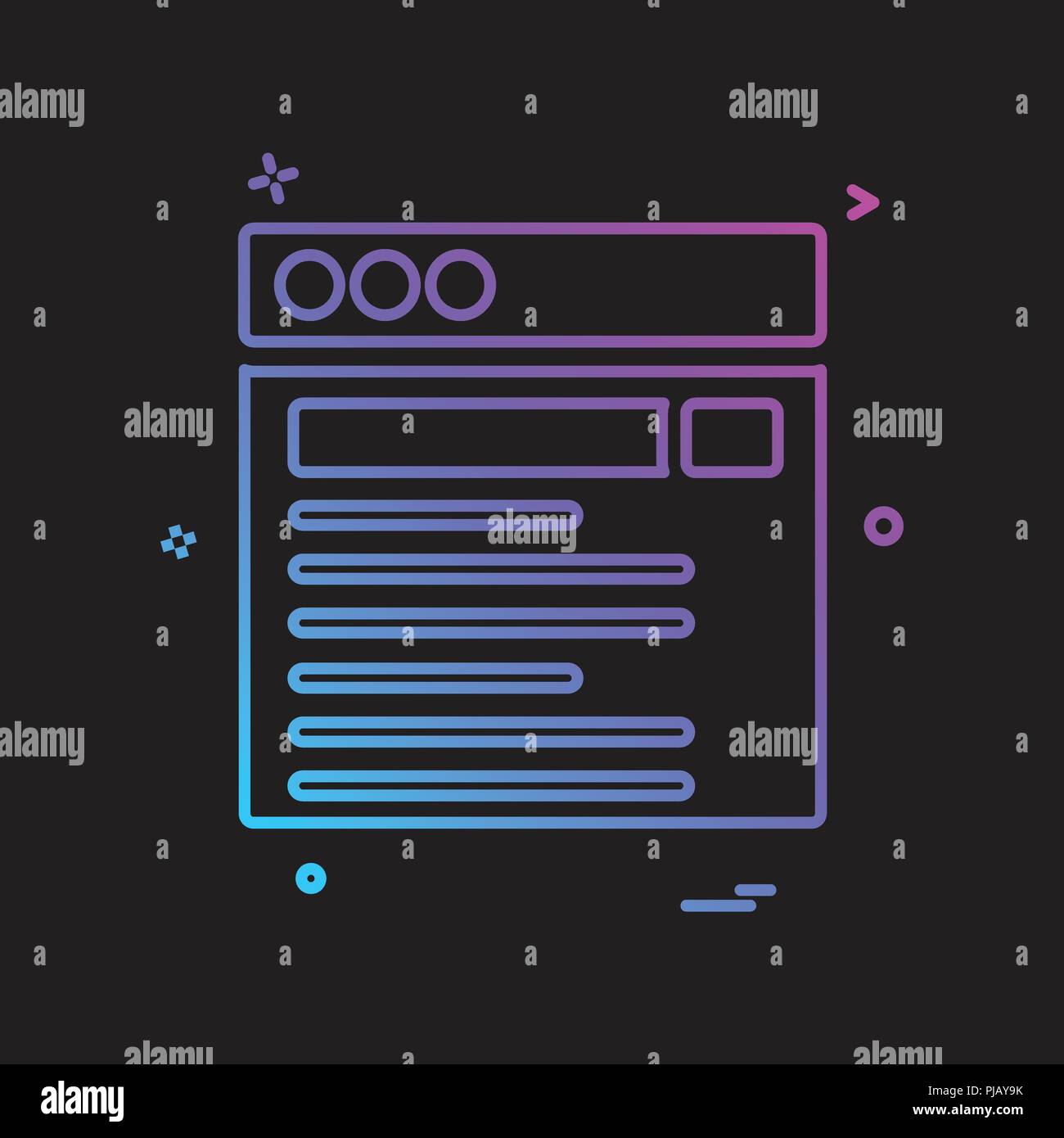 Web layouts icon design vector Stock Vector Image & Art - Alamy
