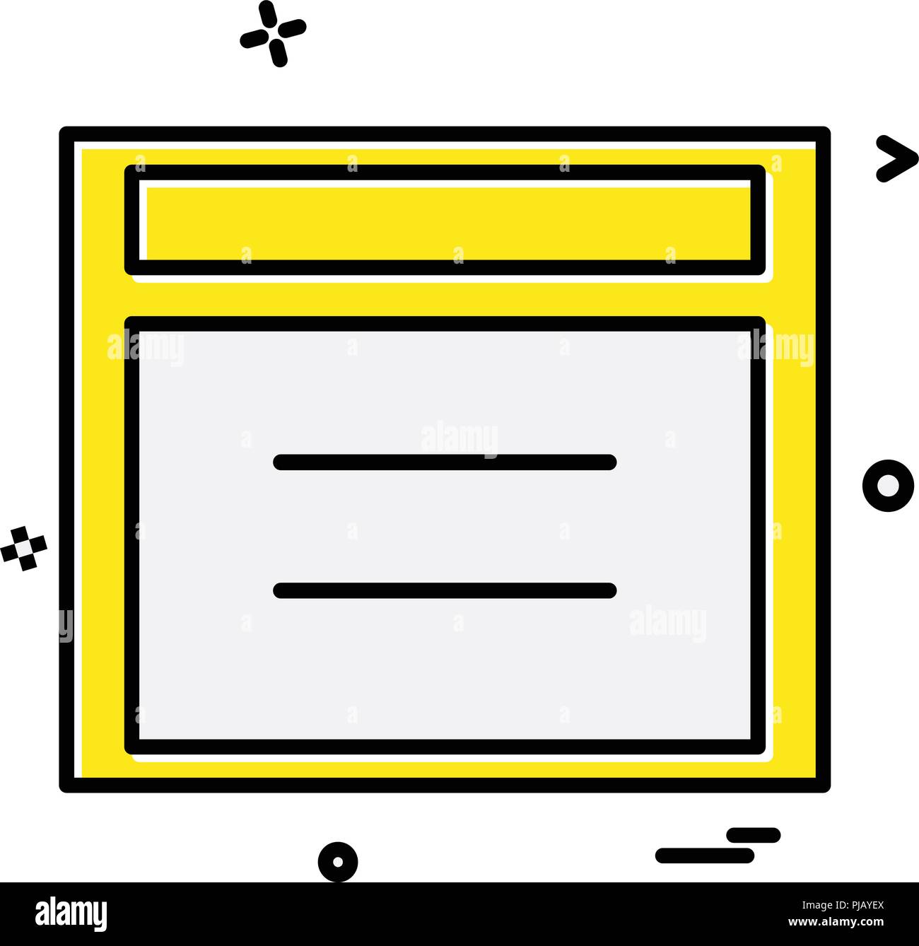 Web layout icon design vector Stock Vector Image & Art - Alamy