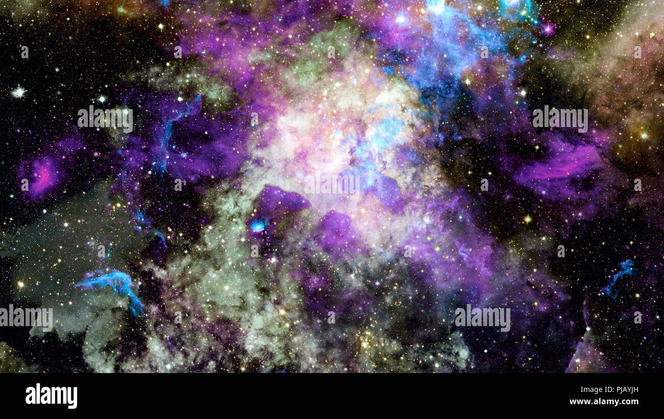 Group of bright massive stars in the nebula. Elements of this image ...