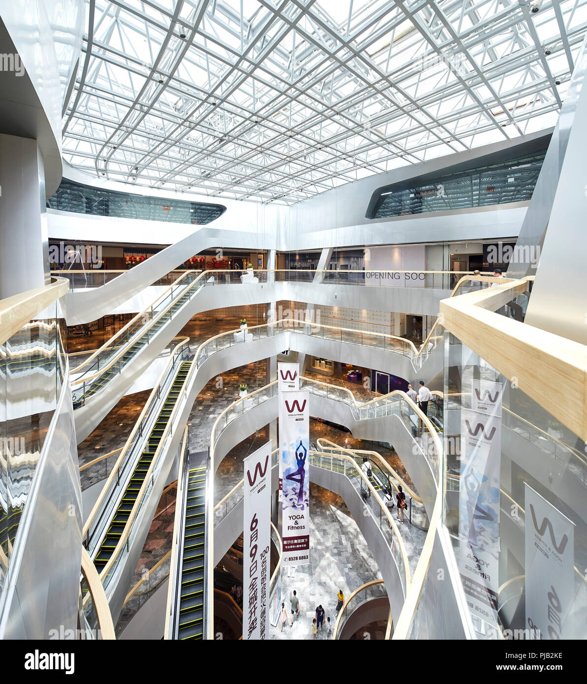 Interior view. Raffles City Hangzhou, Hangzhou, China. Architect ...