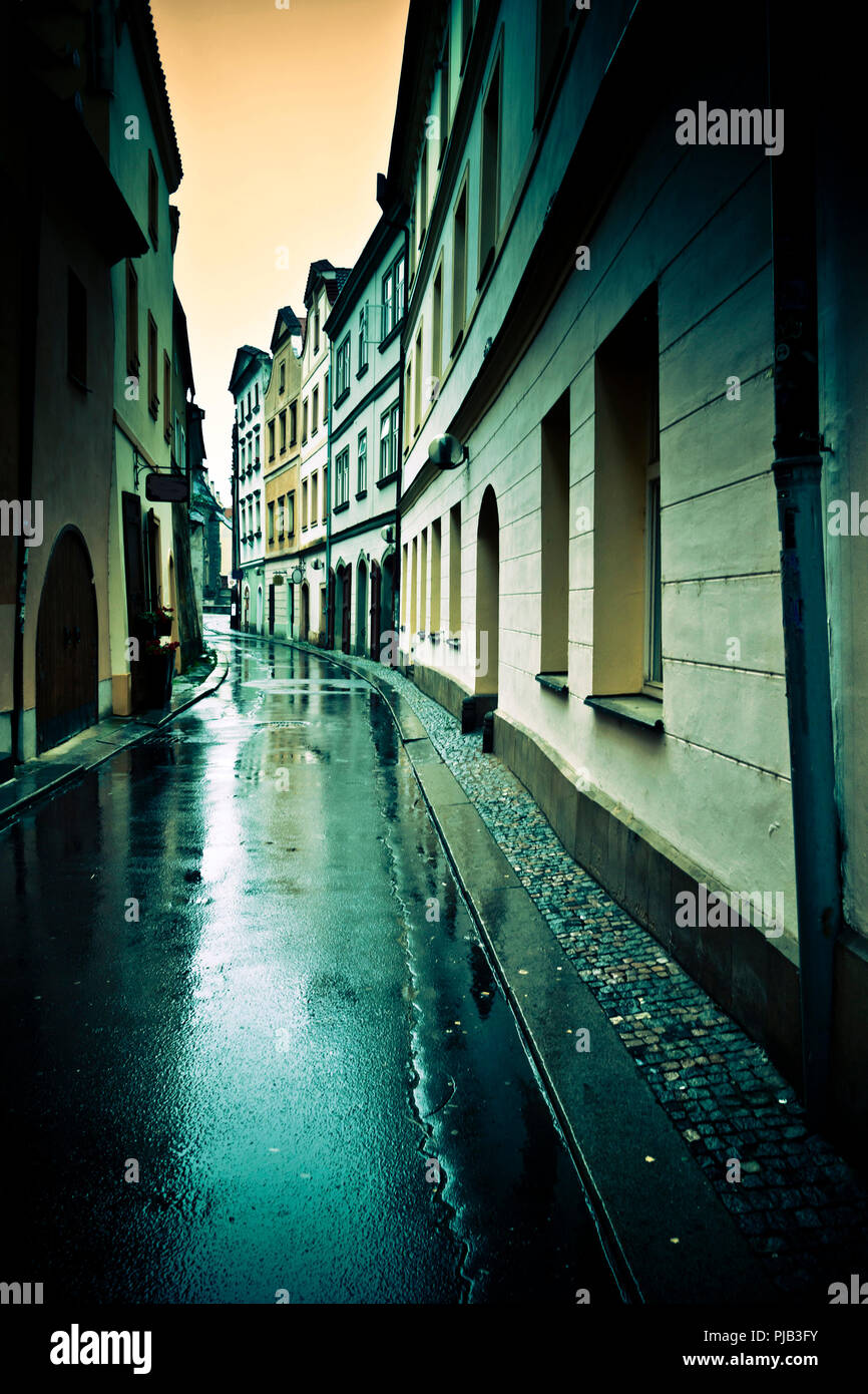 Empty old town hi-res stock photography and images - Alamy