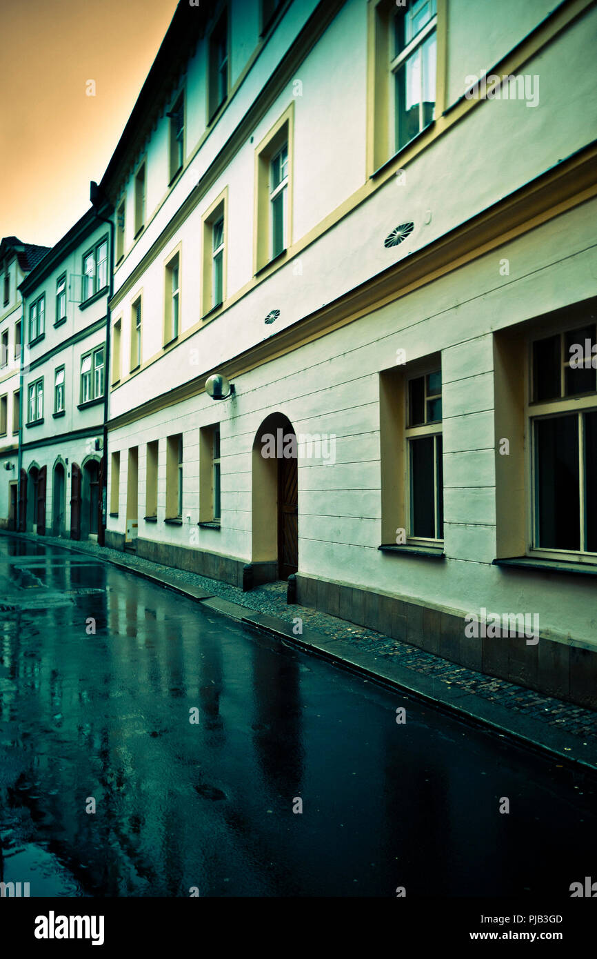 Empty old town hi-res stock photography and images - Alamy