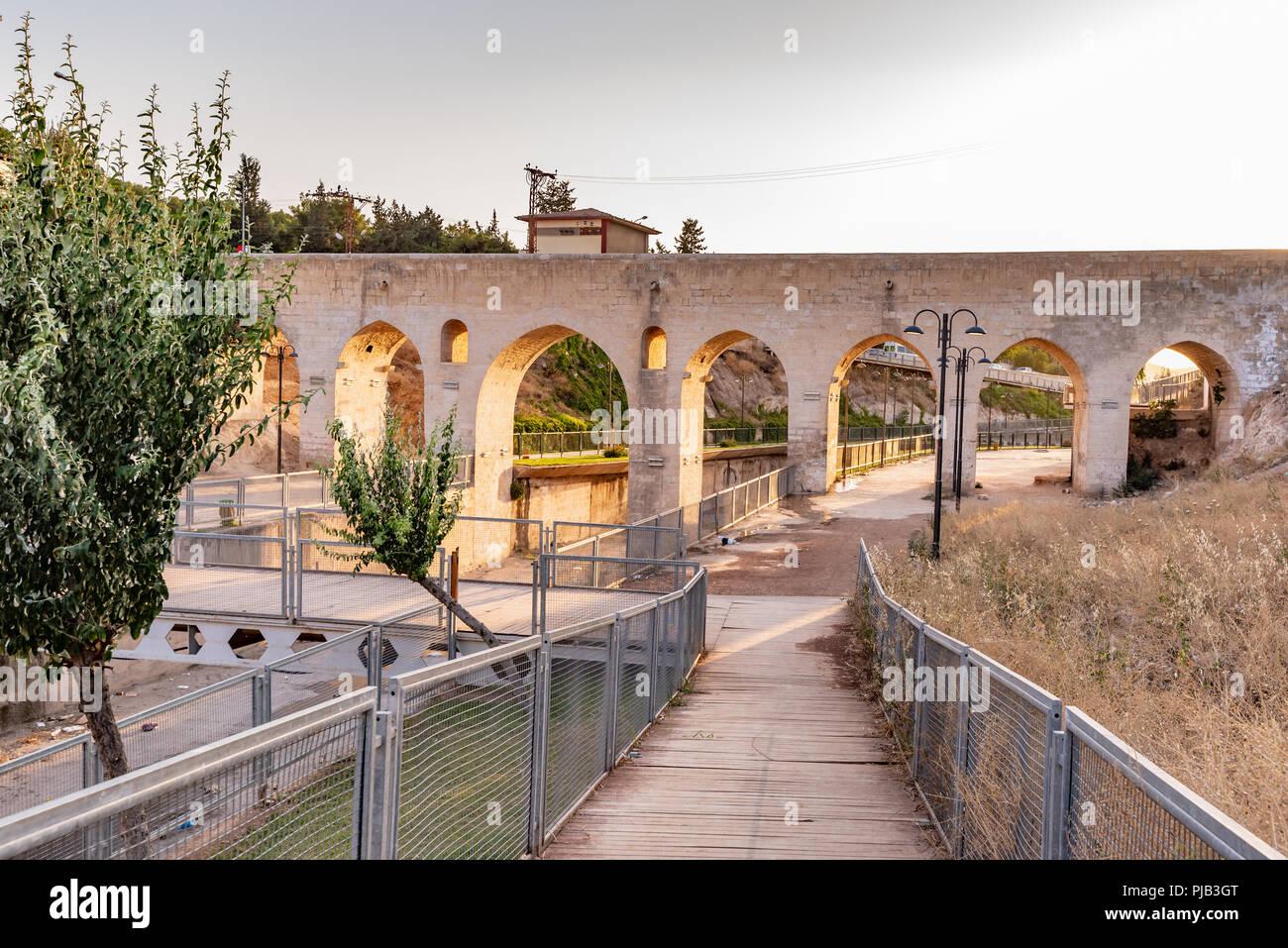 View of historical old Millet Bridge in Sanliurfa,Turkey.19 July 2018 ...