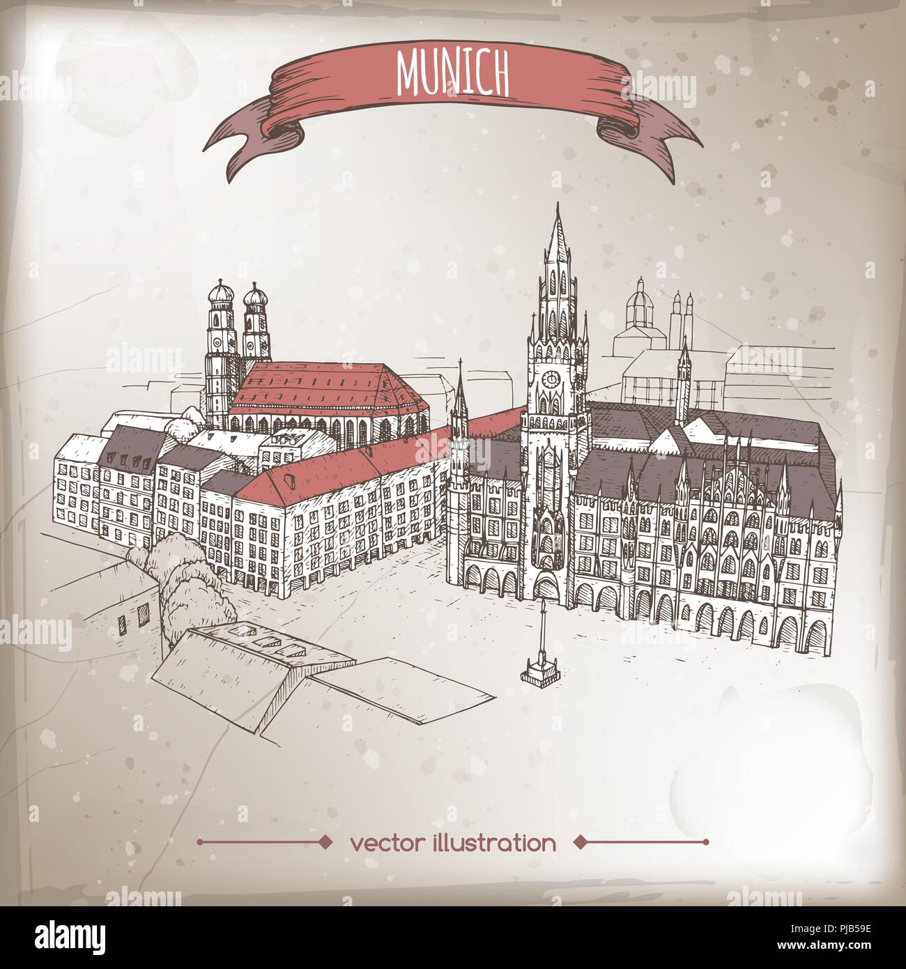 Beer hall munich germany Stock Vector Images - Alamy