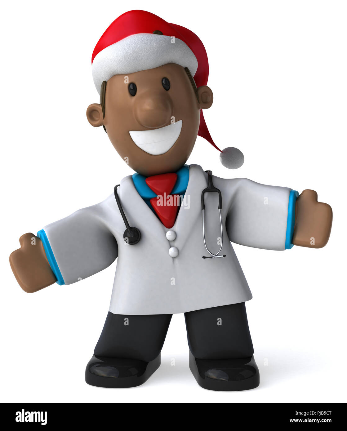Fun doctor - 3D Illustration Stock Photo - Alamy
