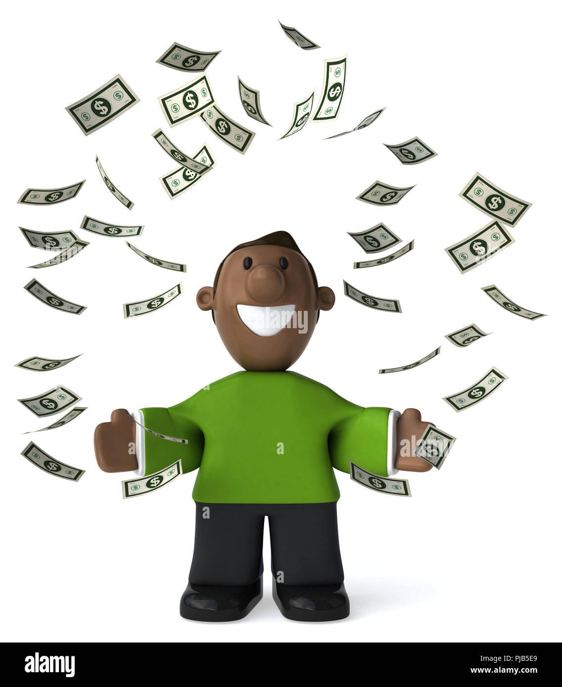 Cartoon guy - 3D Illustration Stock Photo - Alamy