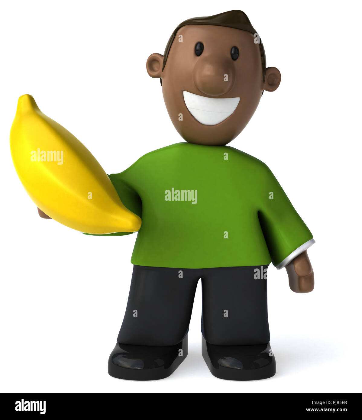 Cartoon guy - 3D Illustration Stock Photo - Alamy