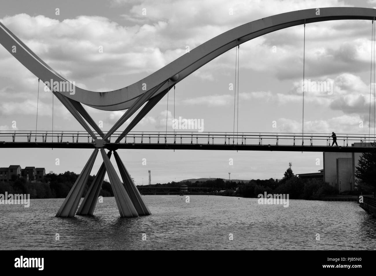 Striking black and white, naturally lit image of the iconic Infinity ...