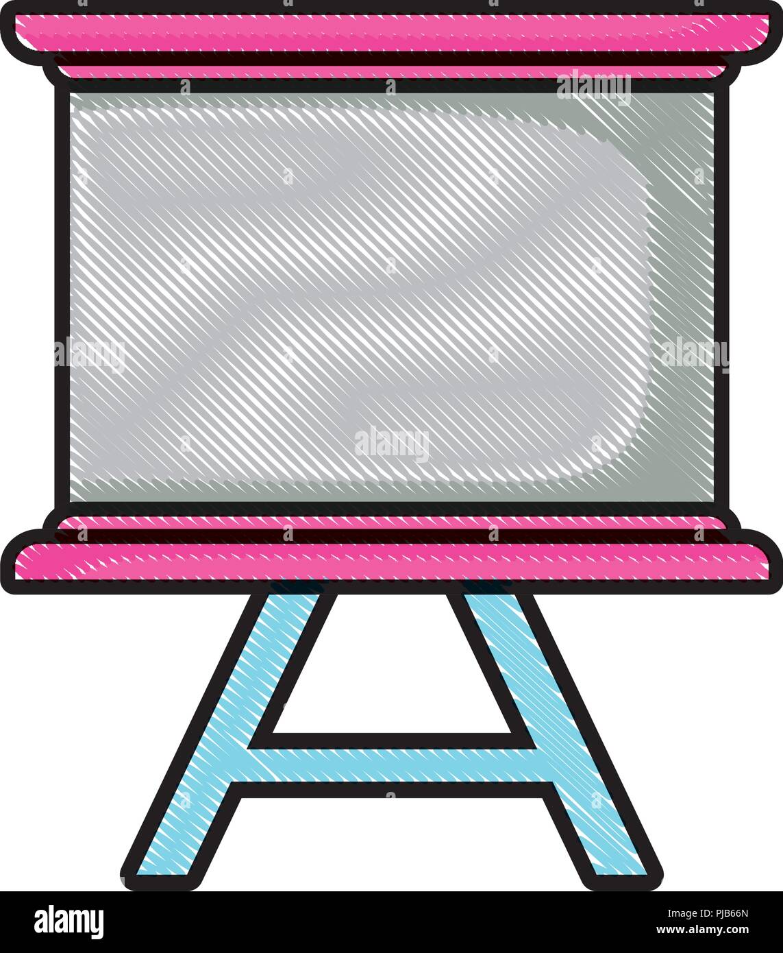 presentation board over white background, vector illustration Stock ...