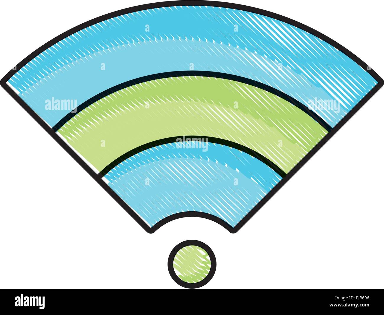 wifi symbol icon over white background, vector illustration Stock ...