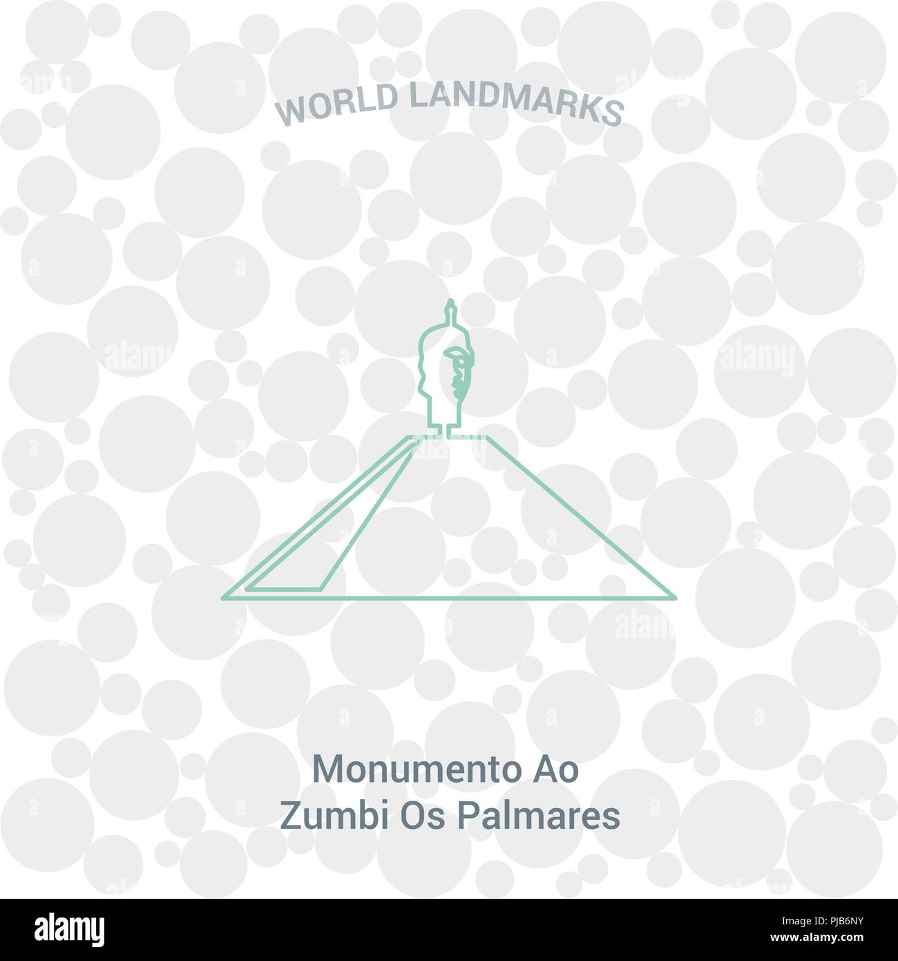 World Famous landmarks design with creative background vector Stock ...