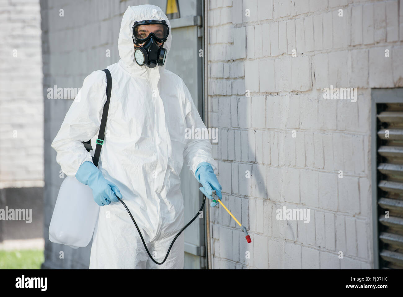 Spraying insecticide street hi-res stock photography and images - Alamy