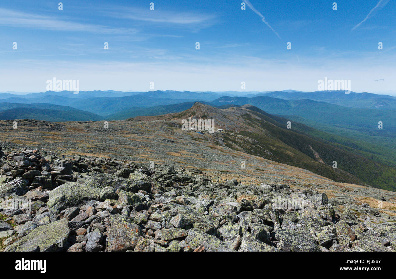 Appalachian Trail - Southern Presidential Range from Mount Washington ...