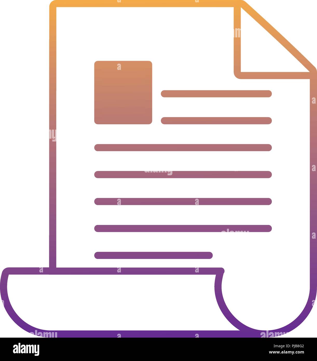 business document over white background, vector illustration Stock ...