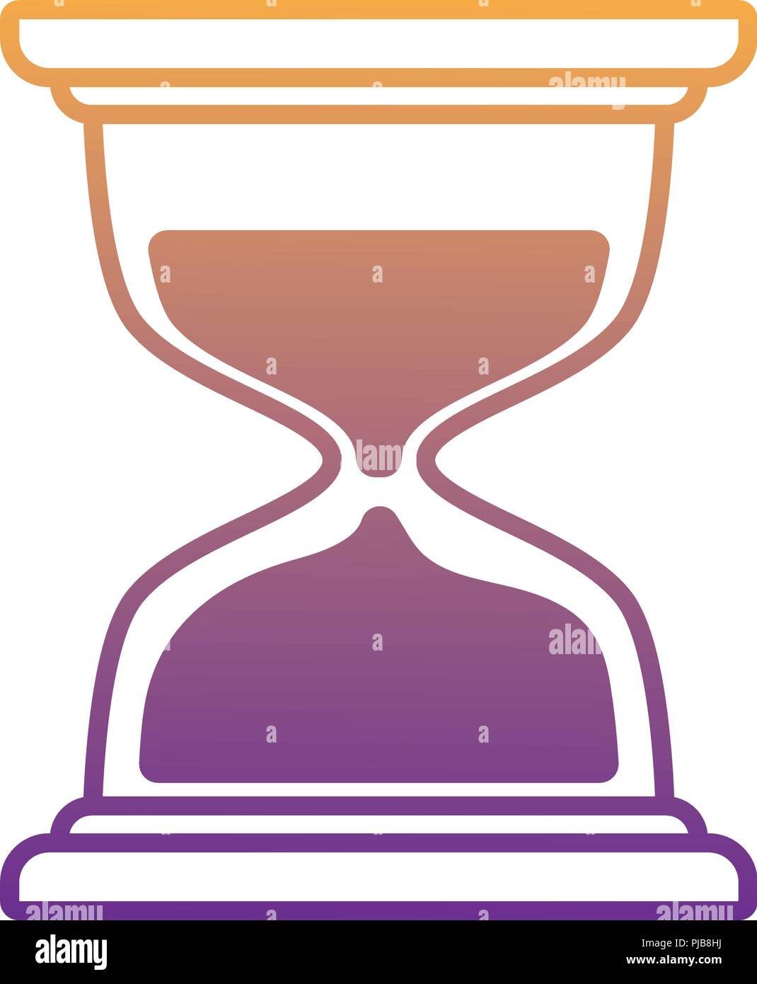 hourglass icon over white background, vector illustration Stock Vector ...