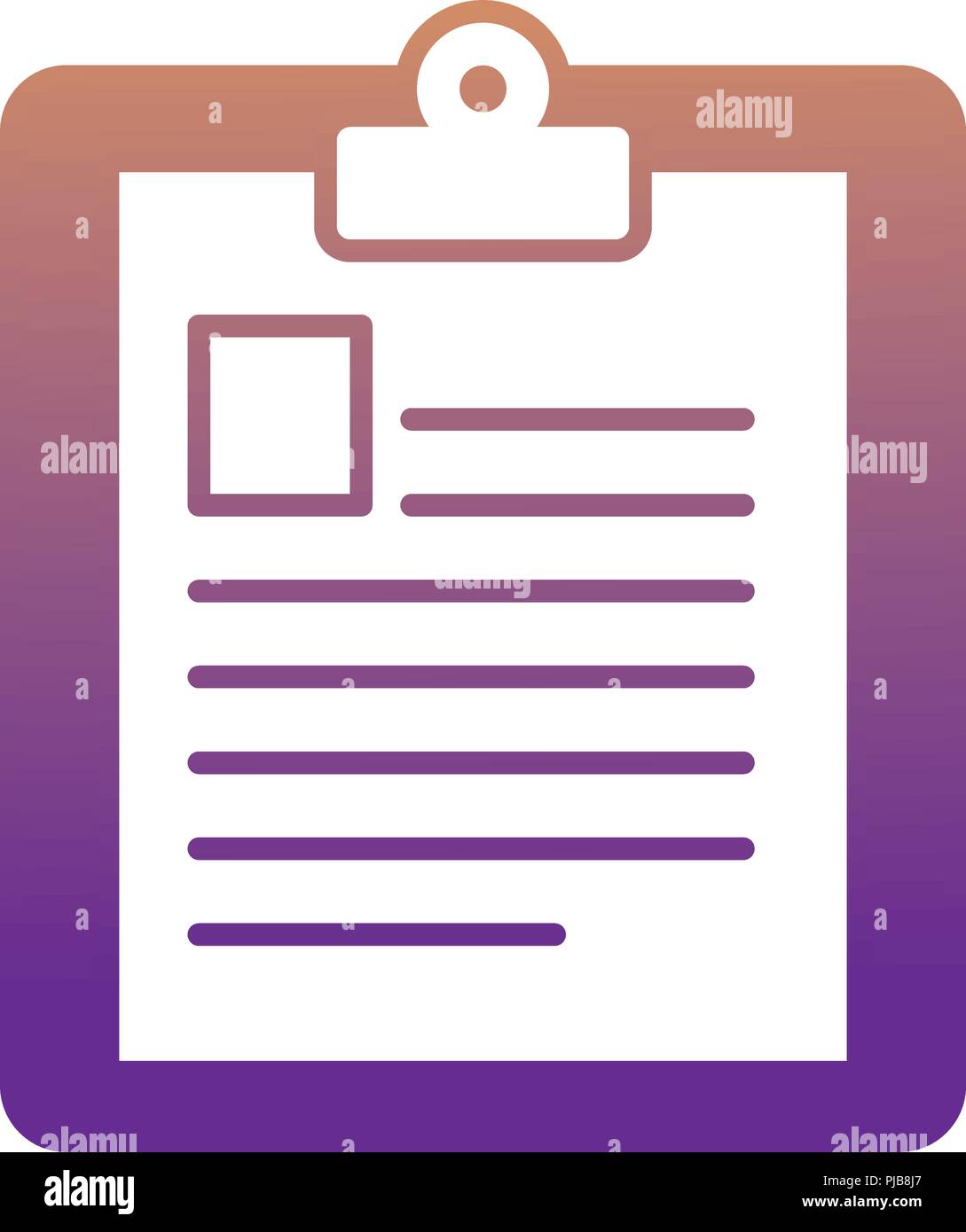 report table icon over white background, vector illustration Stock ...