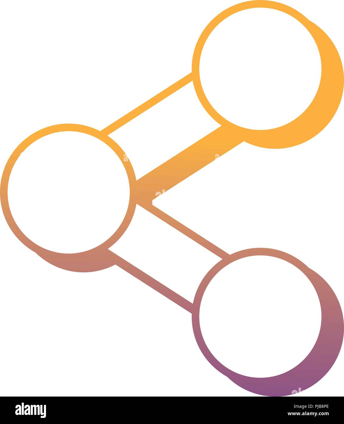 share symbol over white background, vector illustration Stock Vector ...