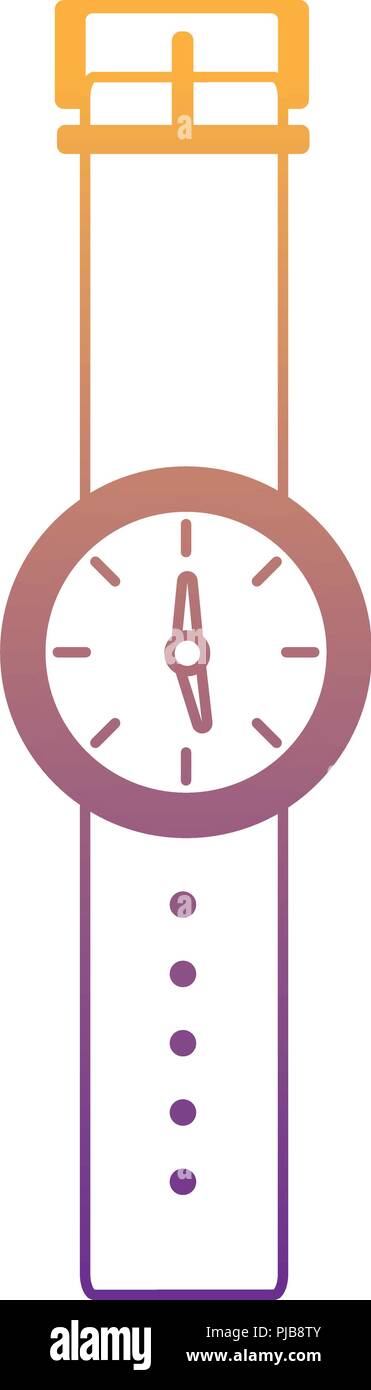 modern watch icon over white background, vector illustration Stock ...