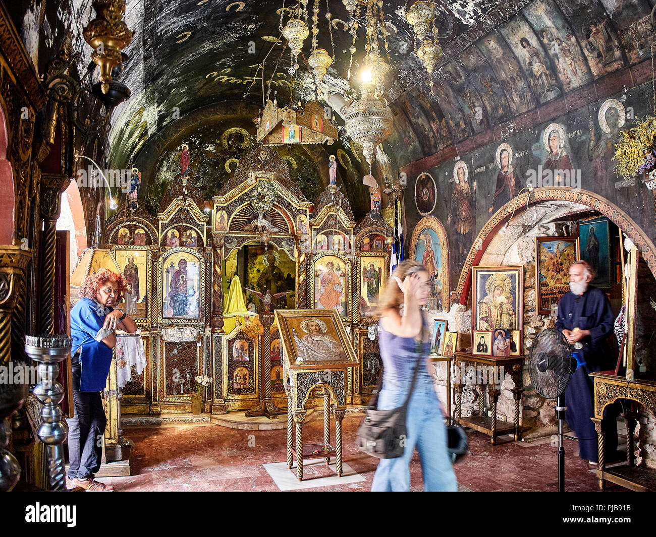 Greek orthodox church altar hi-res stock photography and images - Alamy