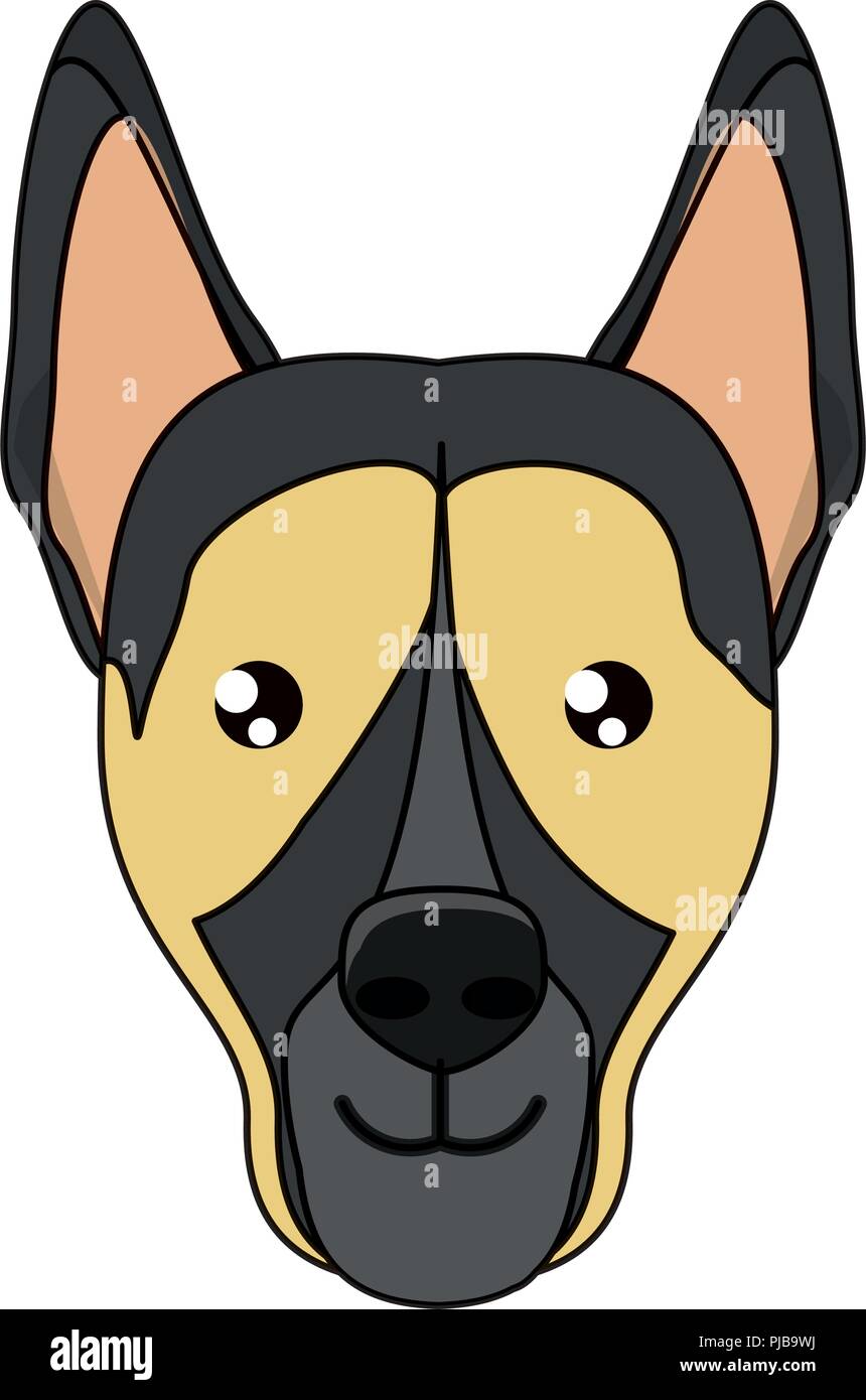 cute doberman icon over white background, vector illustration Stock ...