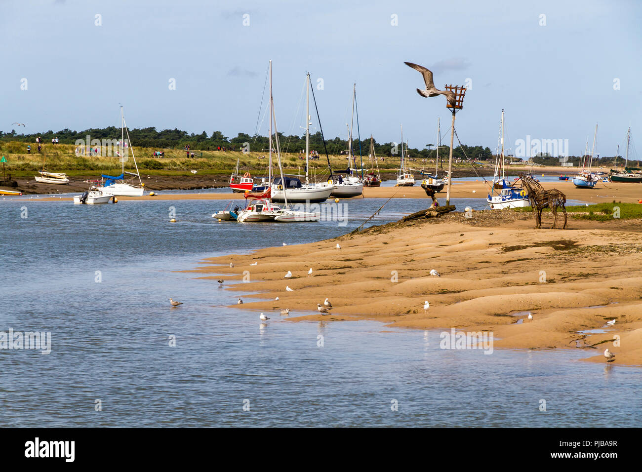 Wells Next the Sea, harbour,harbor,Norfolk,England Stock Photo - Alamy