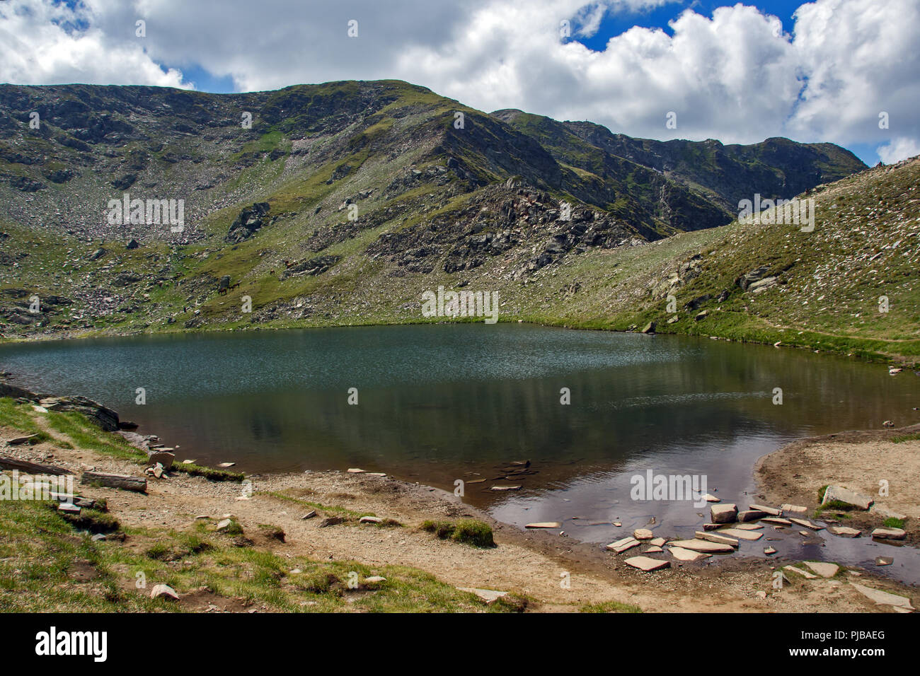 Amazing Landscape of The Tear lake, The Seven Rila Lakes, Bulgaria ...