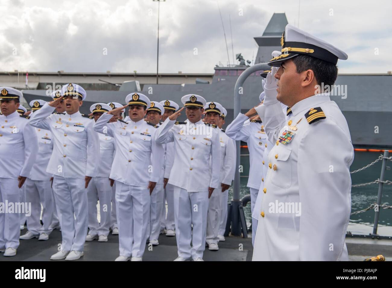 Peruvian military ceremony hi-res stock photography and images - Alamy