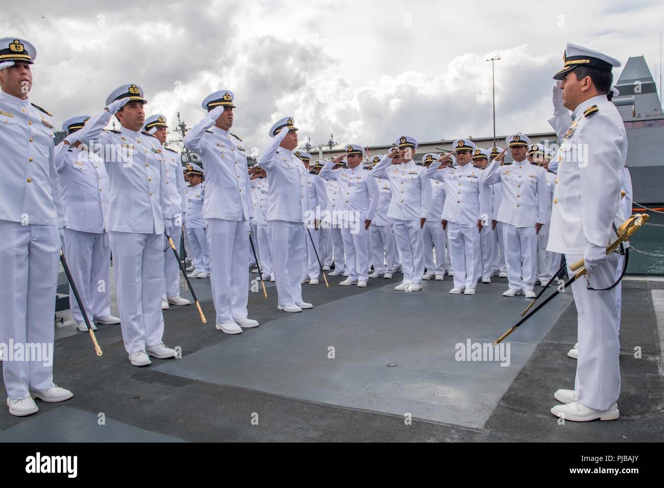Peruvian military ceremony hi-res stock photography and images - Alamy