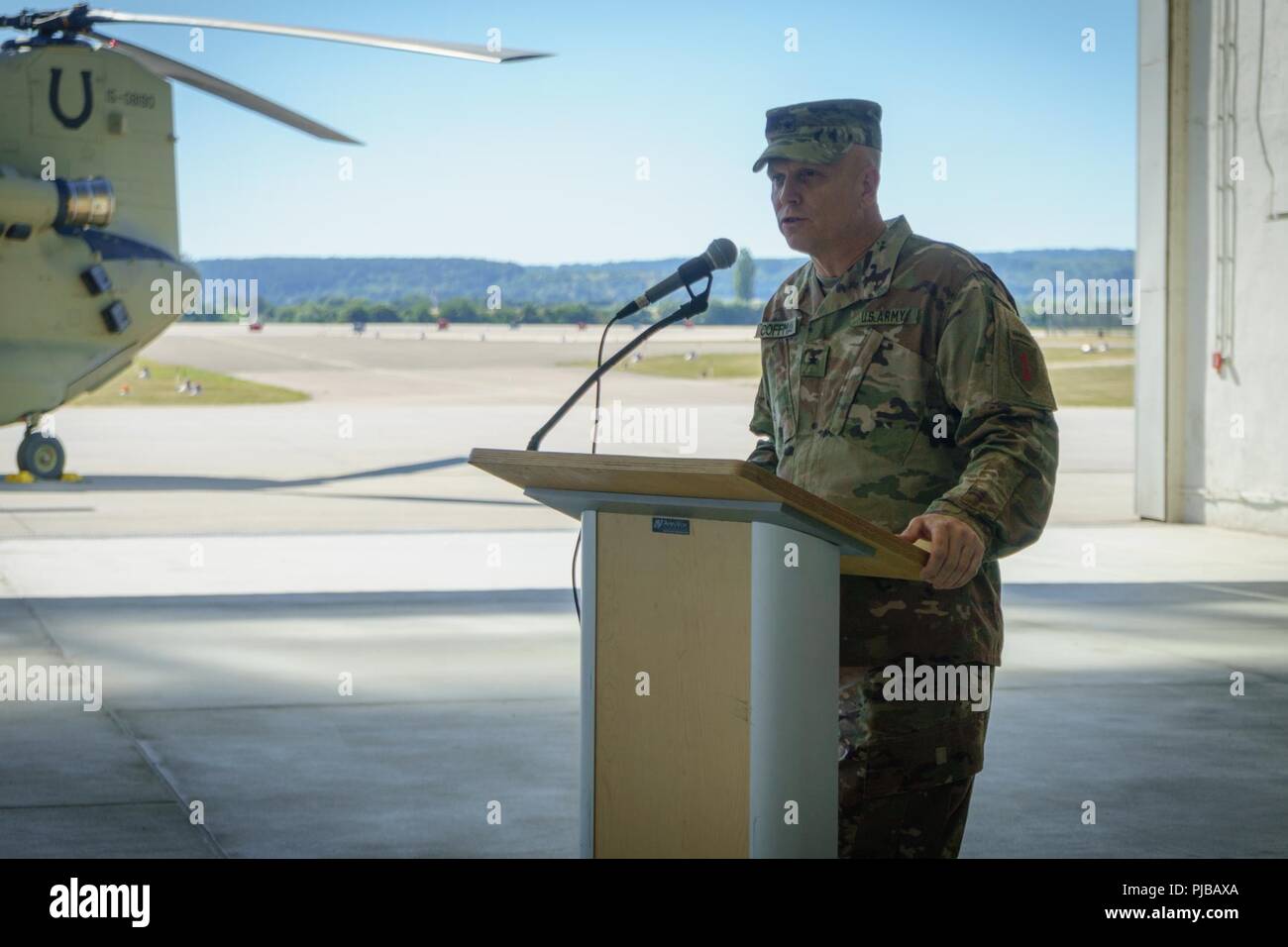 Brig. Gen. Richard R. Coffman, deputy commanding general of the 1st Infantry Division and the ...
