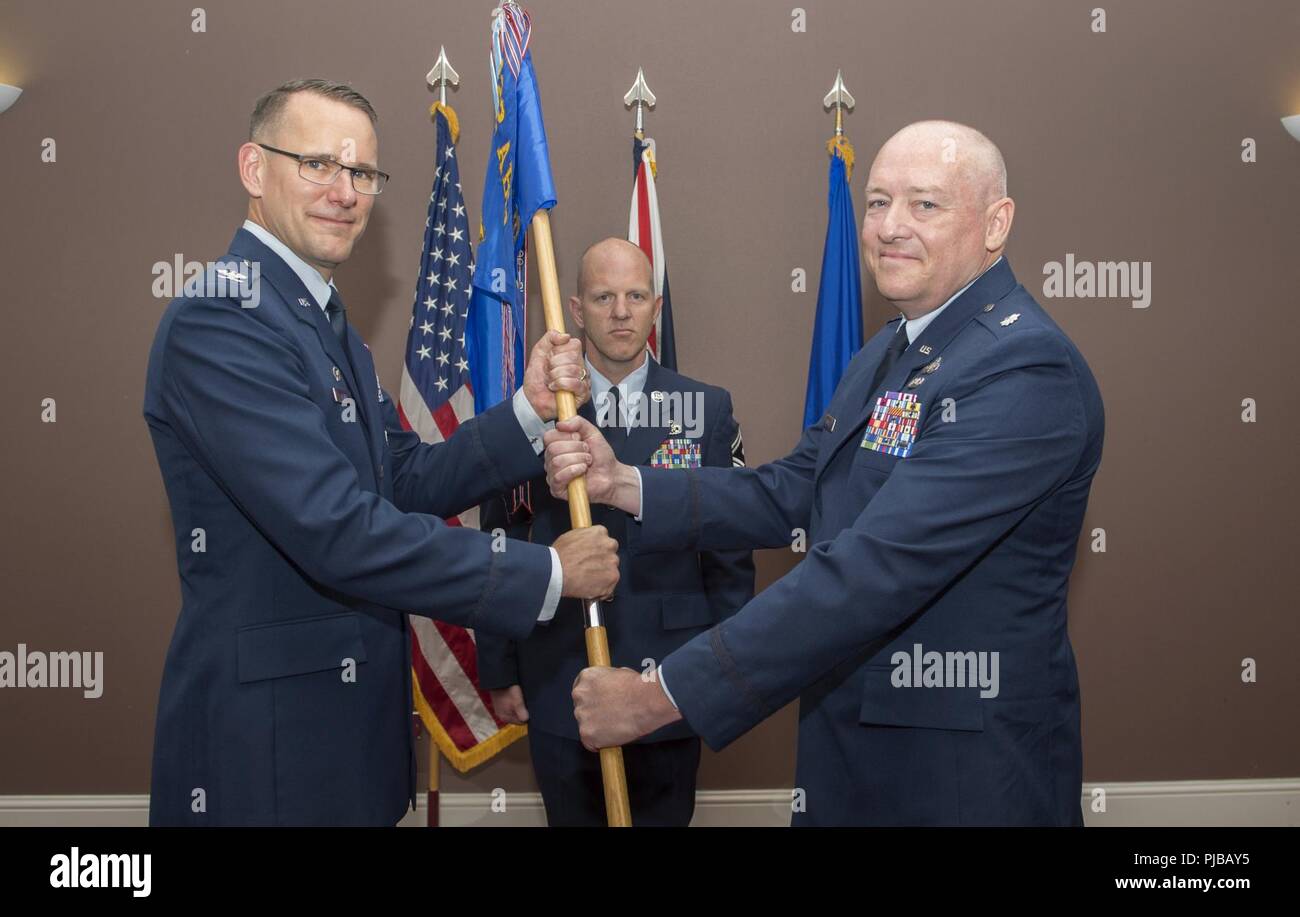U.S. Air Force Lt. Col. Mathew Ramstack assumed command of the 422 Air ...